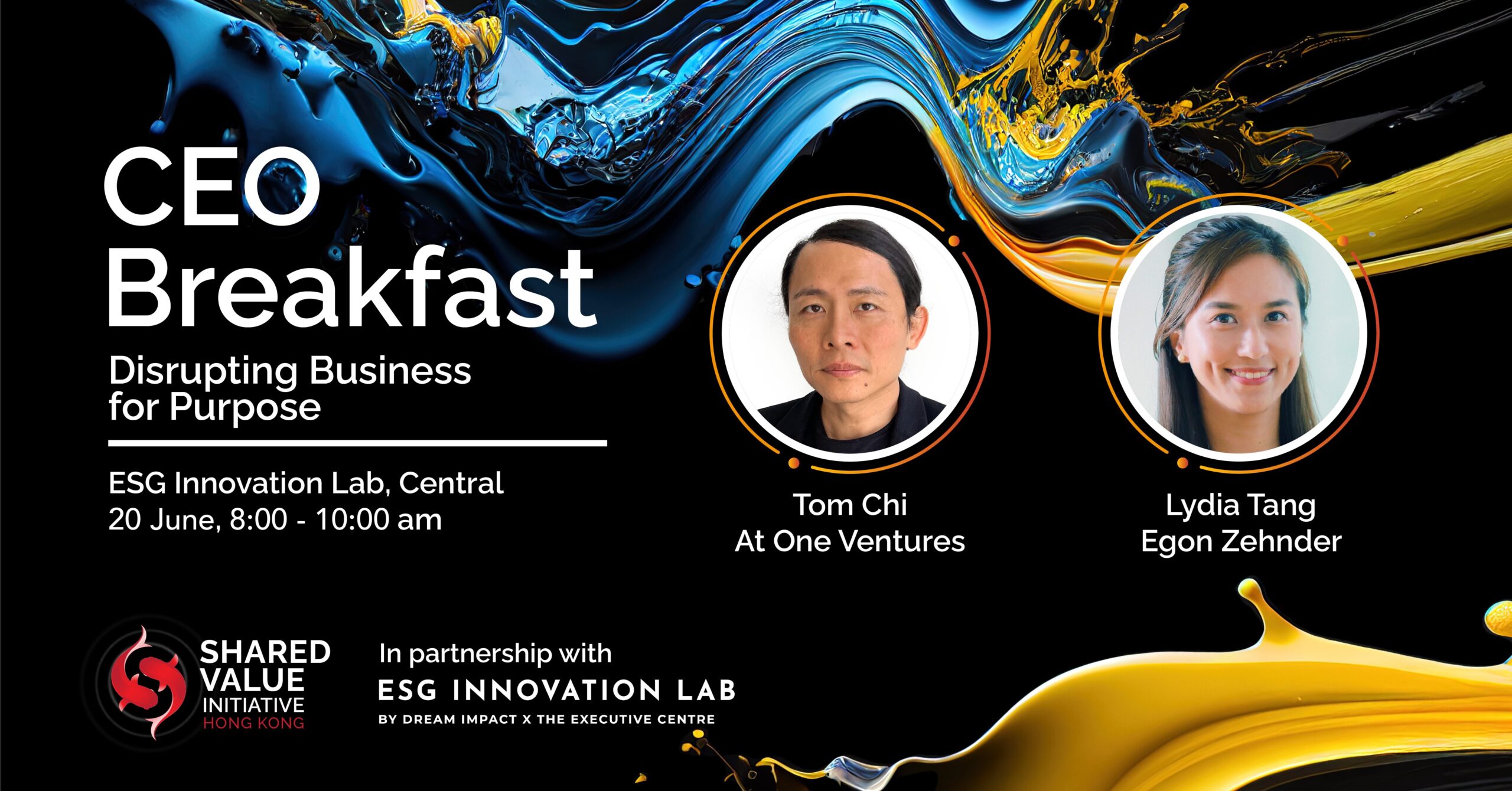 CEO Breakfast | Disrupting Business for Purpose - Shared Value ...